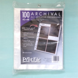 Negative Storage Box for 35mm, 120 and 4x5 Film