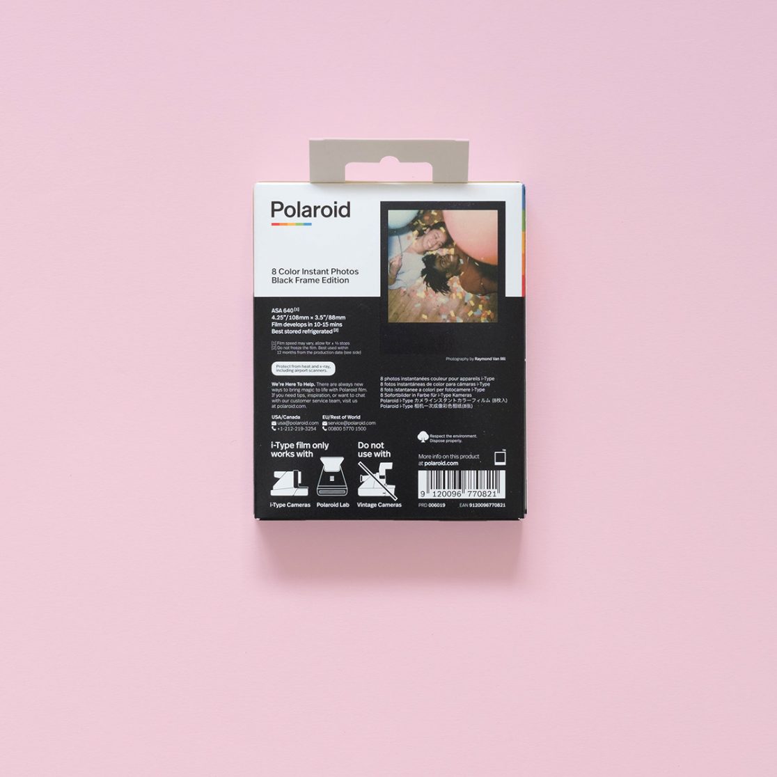 Polaroid Color i-Type Instant Film Black Frames Edition - Parallax