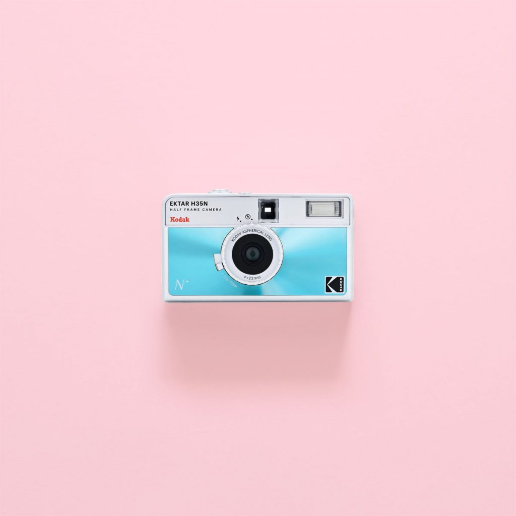 Kodak Ektar H35N Half Frame Film Camera Glazed Blue - Parallax
